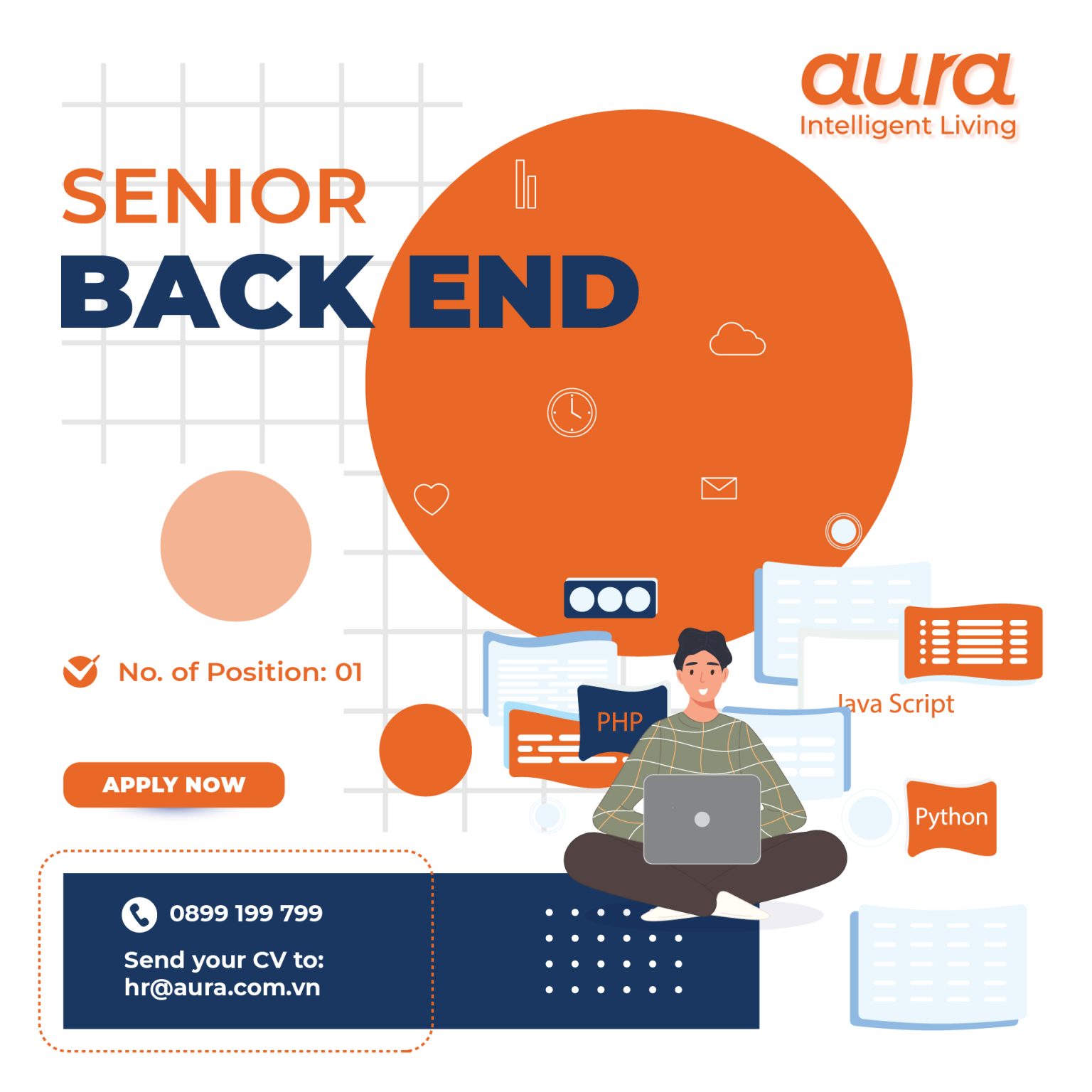 [TP.HCM] Tuyển dụng T02/ 2025: Vị trí SENIOR BACK-END - Aura Pro Solutions